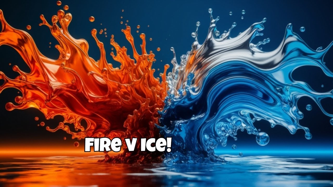 What Happens When You Mix Fire and Ice in Fluid Art? - YouTube