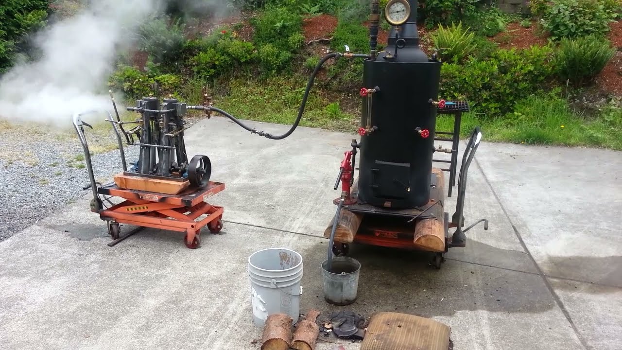 reversing steam engine Ross Bendixen American Steam - YouTube