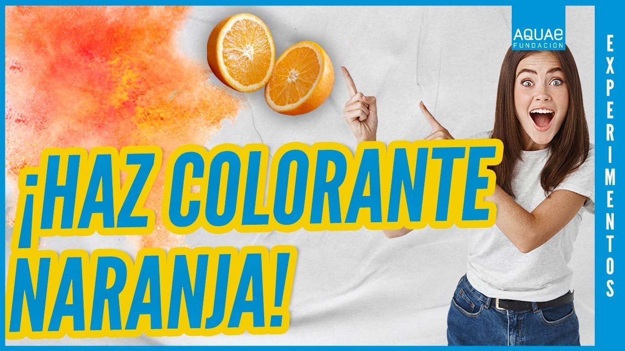 🟠🎨 Crea tu propio COLORANTE NARANJA CASERO 🟠🎨| Experimentos - YouTube