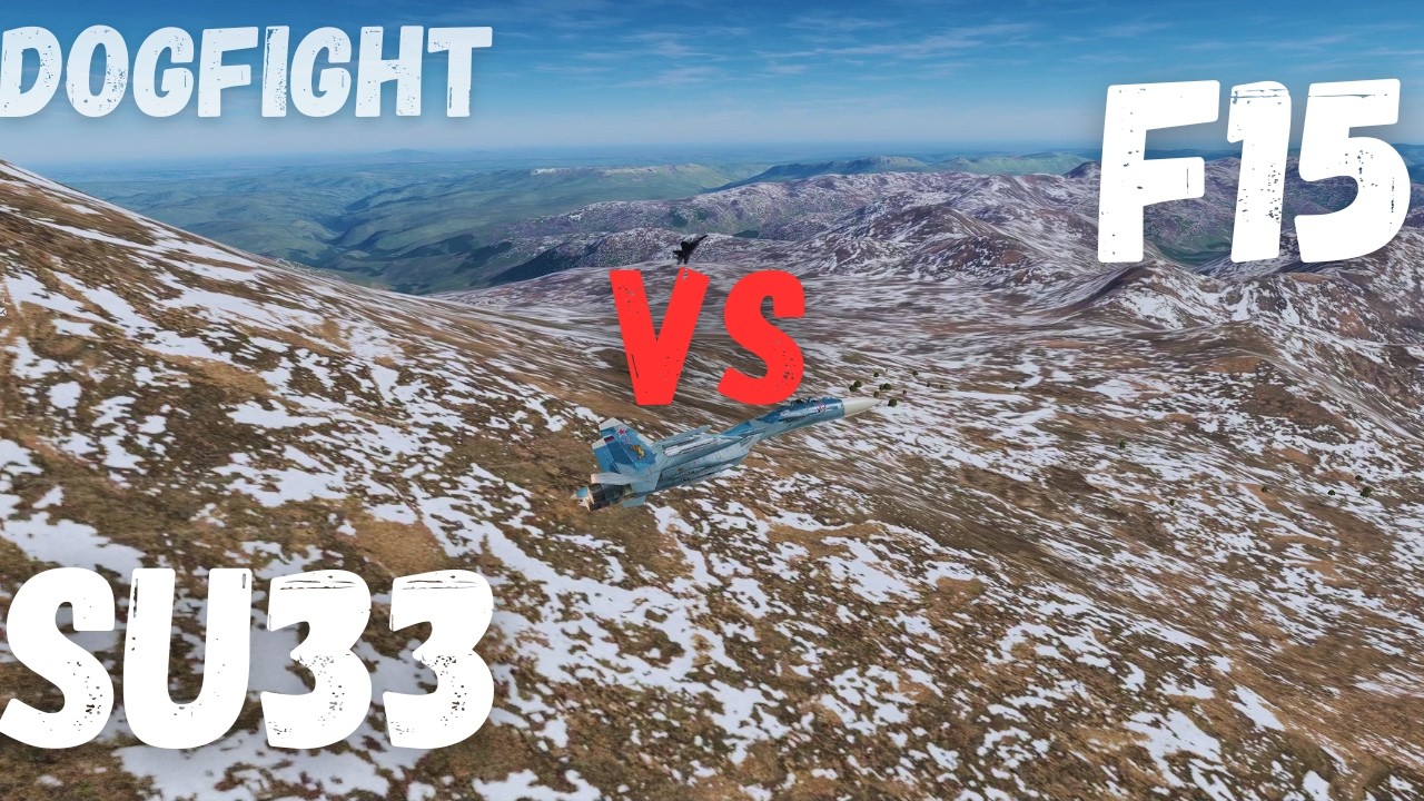 Su-33 VS F-15 | Intense Dogfight: Aerial Titans in an Epic Showdown ...