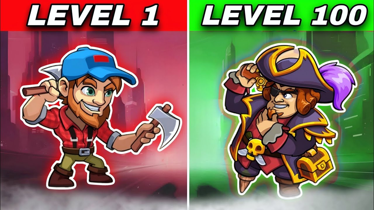 Level 1 Vs Level 100 - YouTube