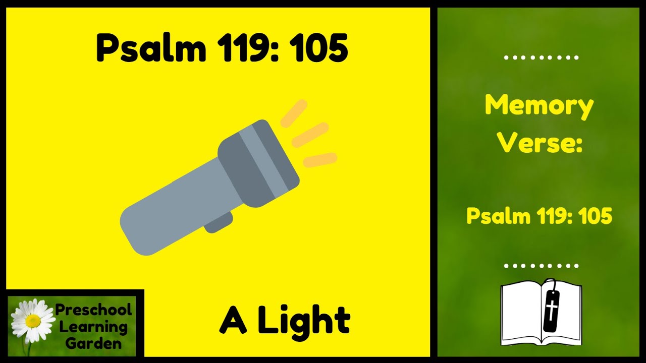 Psalm 119: 105 Memory Verse for kids - YouTube
