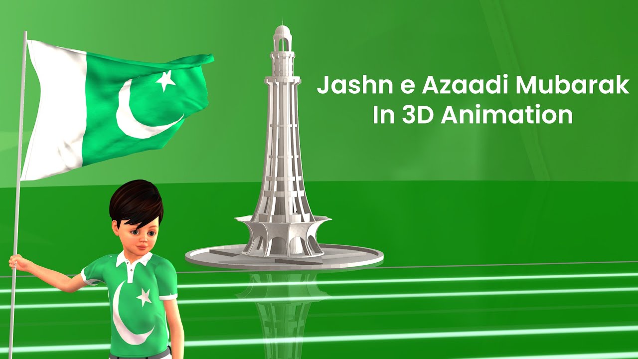 INDEPENDENCE DAY 14th AUGUST 2020 | 3D ANIMATION | PAKISTAN ZINDABAD ...