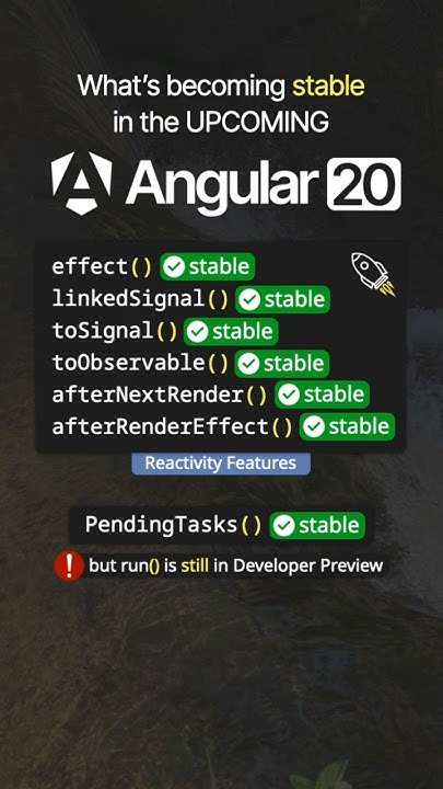 Angular 20: What Will Be Stable? #angular20 #angular - YouTube