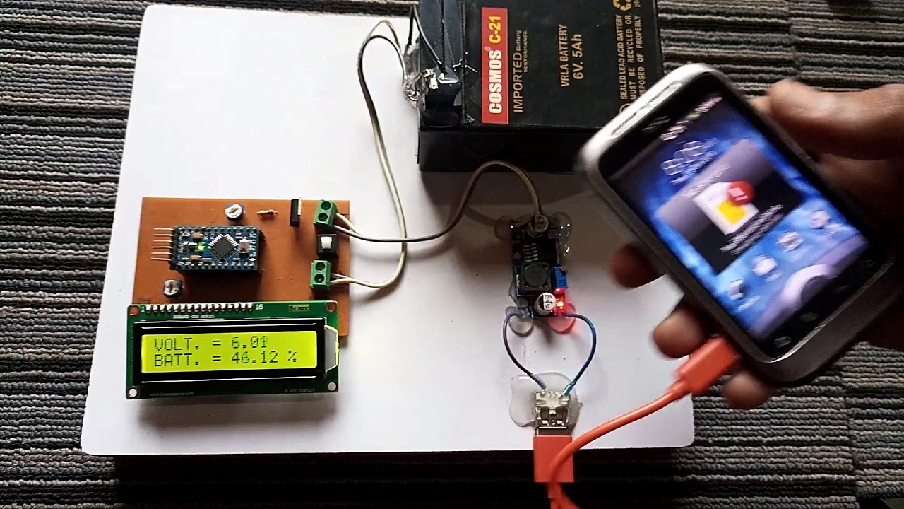 Solar Charged Battery Powered Arduino Uno Solar Charg