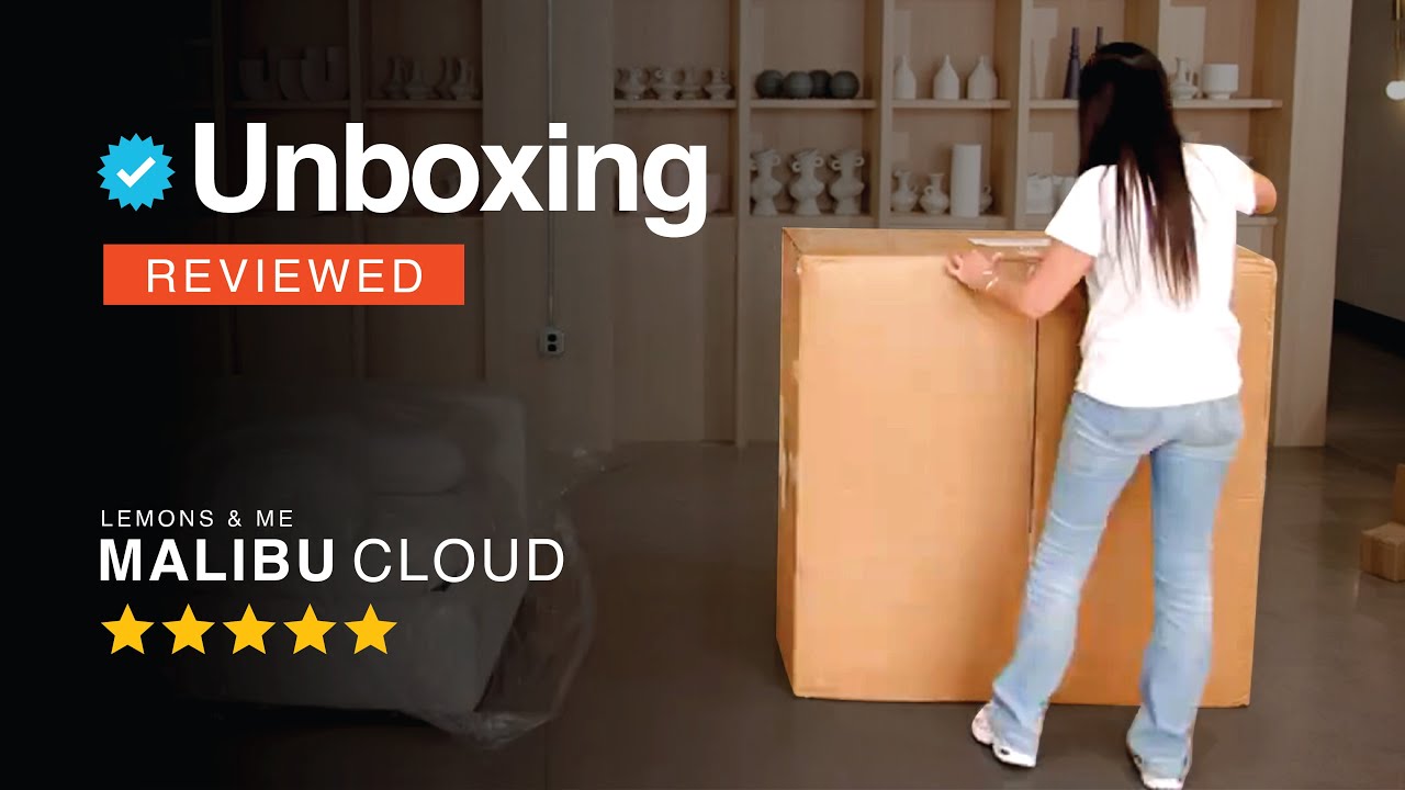 Unboxing + Assembling the Malibu Cloud Couch - YouTube