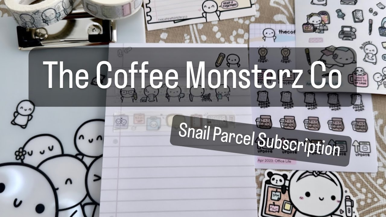 The Coffee Monsterz Co Subscription Unboxing | Snail Parcel April 2023 ...