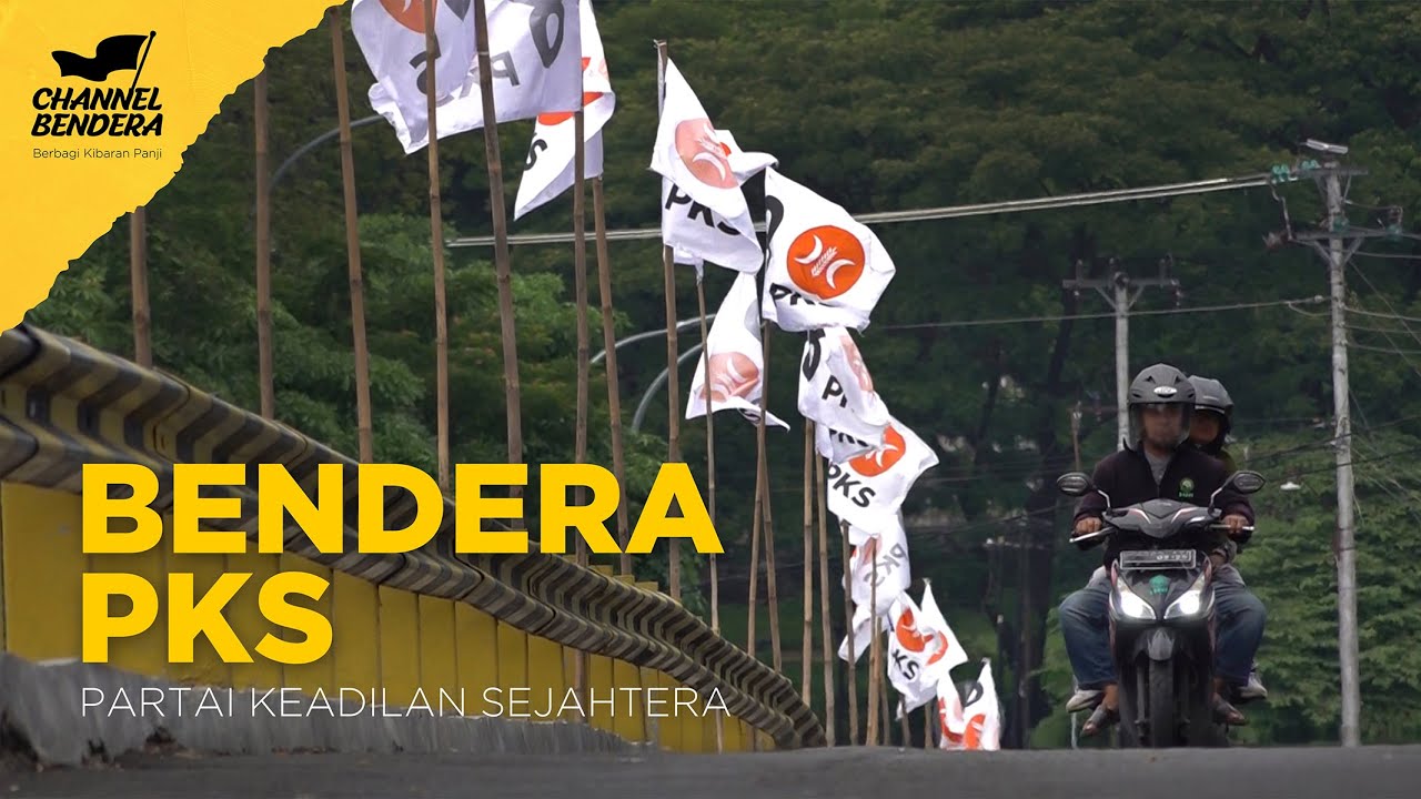 Bendera PKS (Partai Keadilan Sejahtera) FREE Footage - YouTube