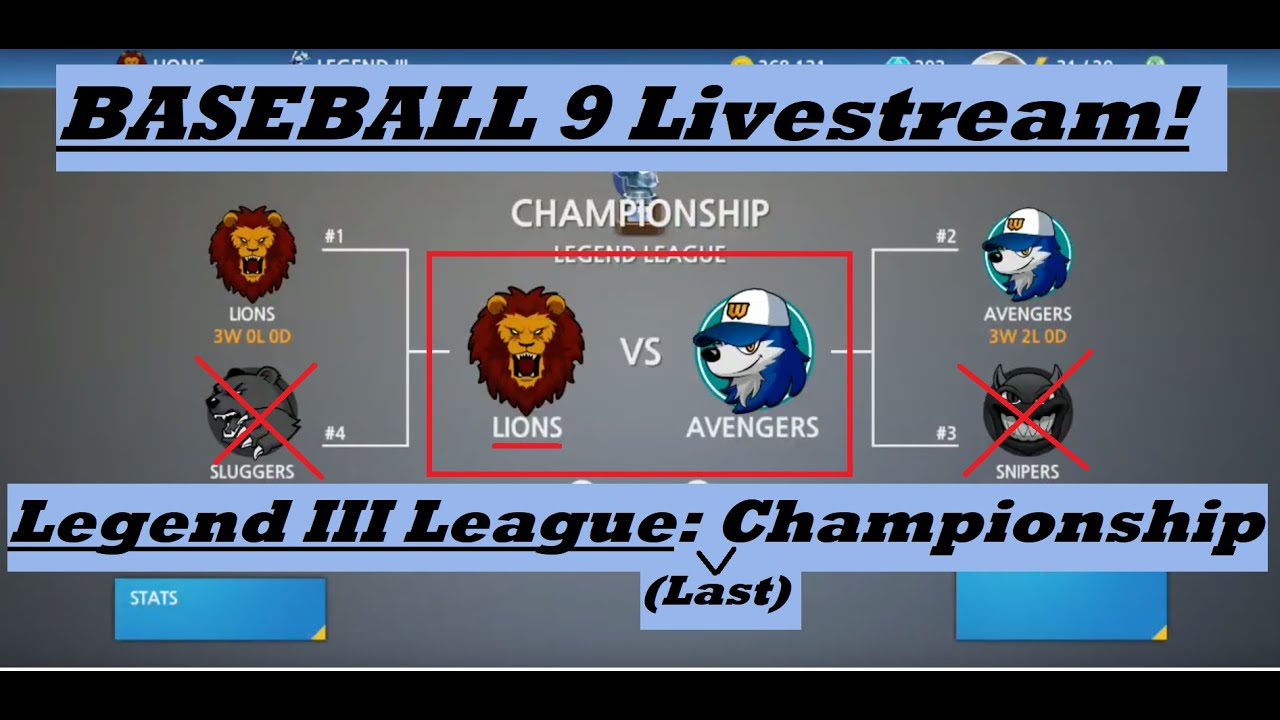 BASEBALL 9 | Legend III League | Championship | Lions - YouTube