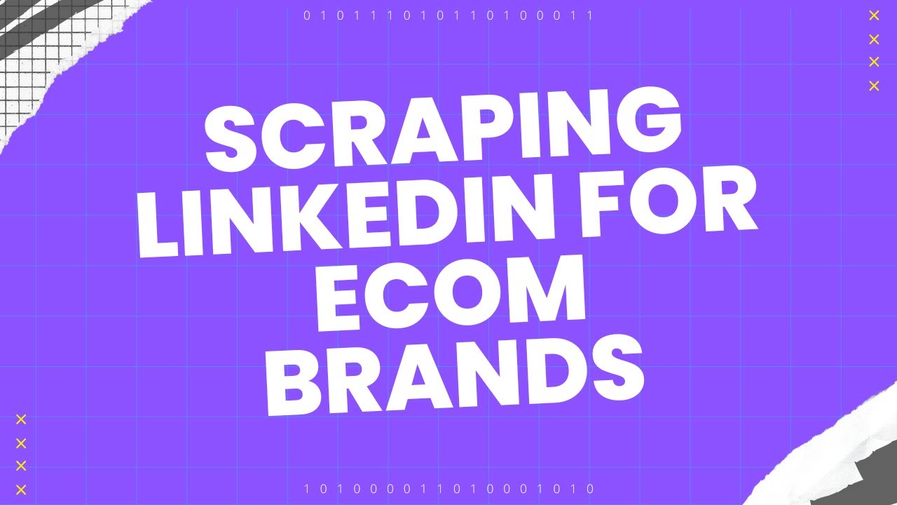 Scraping Sales Navigator for ecom brands - YouTube