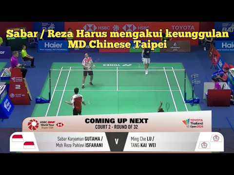 Thailand Open 2024 | Sabar Karyaman / Moh Reza Pahlevi vs Ming Che Lu ...
