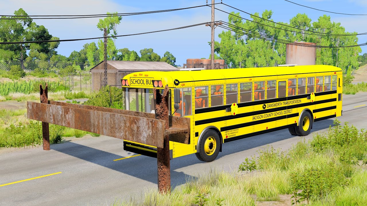 Cars vs Low Iron Bar | BeamNG Drive Challenge Ends in Total Destruction ...