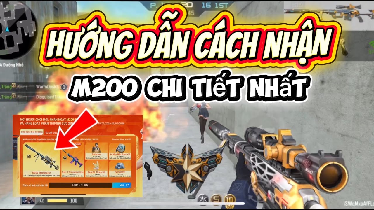 Cf Mobile: Hướng Dẫn Cách Nhận M200 Free Cho Anh Em Chưa Biết - YouTube
