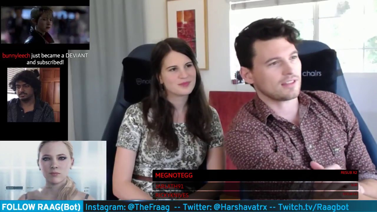 Bryan Dechart plays {RED CONNOR} Stream #4 // Detroit: Become Human with Amelia Rose Blaire ...