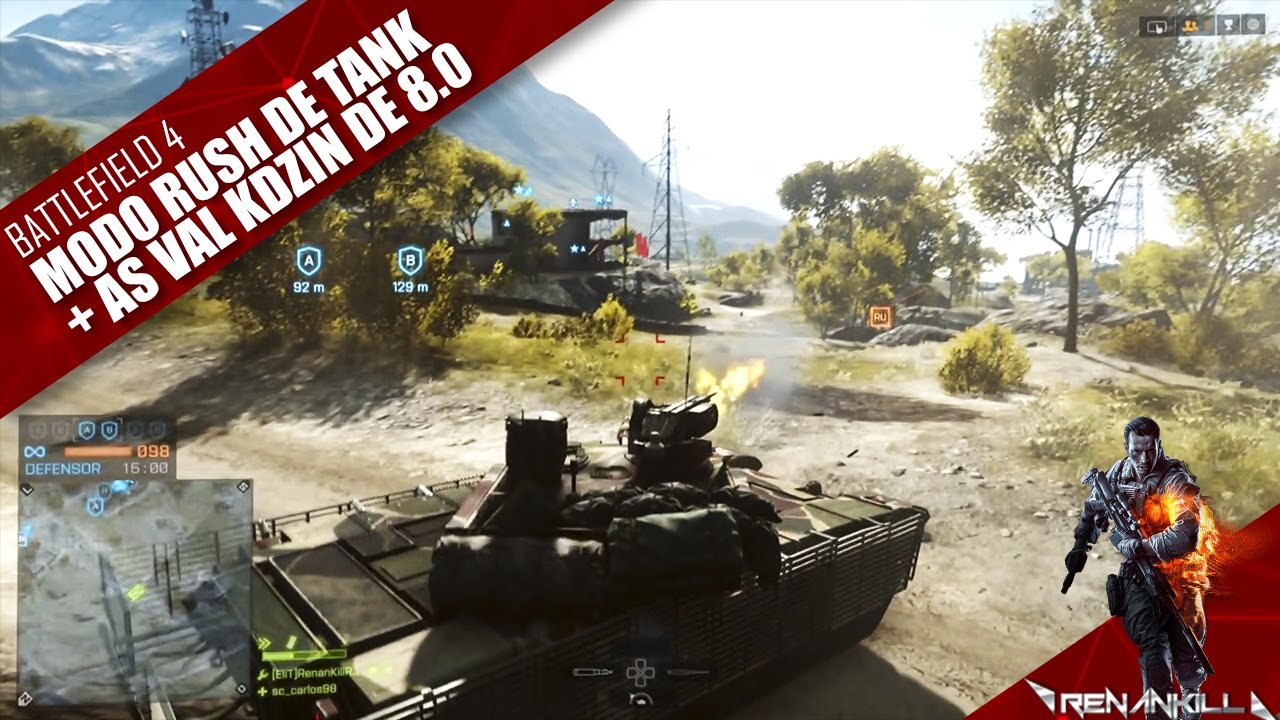 BATTLEFILED 4 - TANK + AS VAL+ RUSH= 42/05 - YouTube