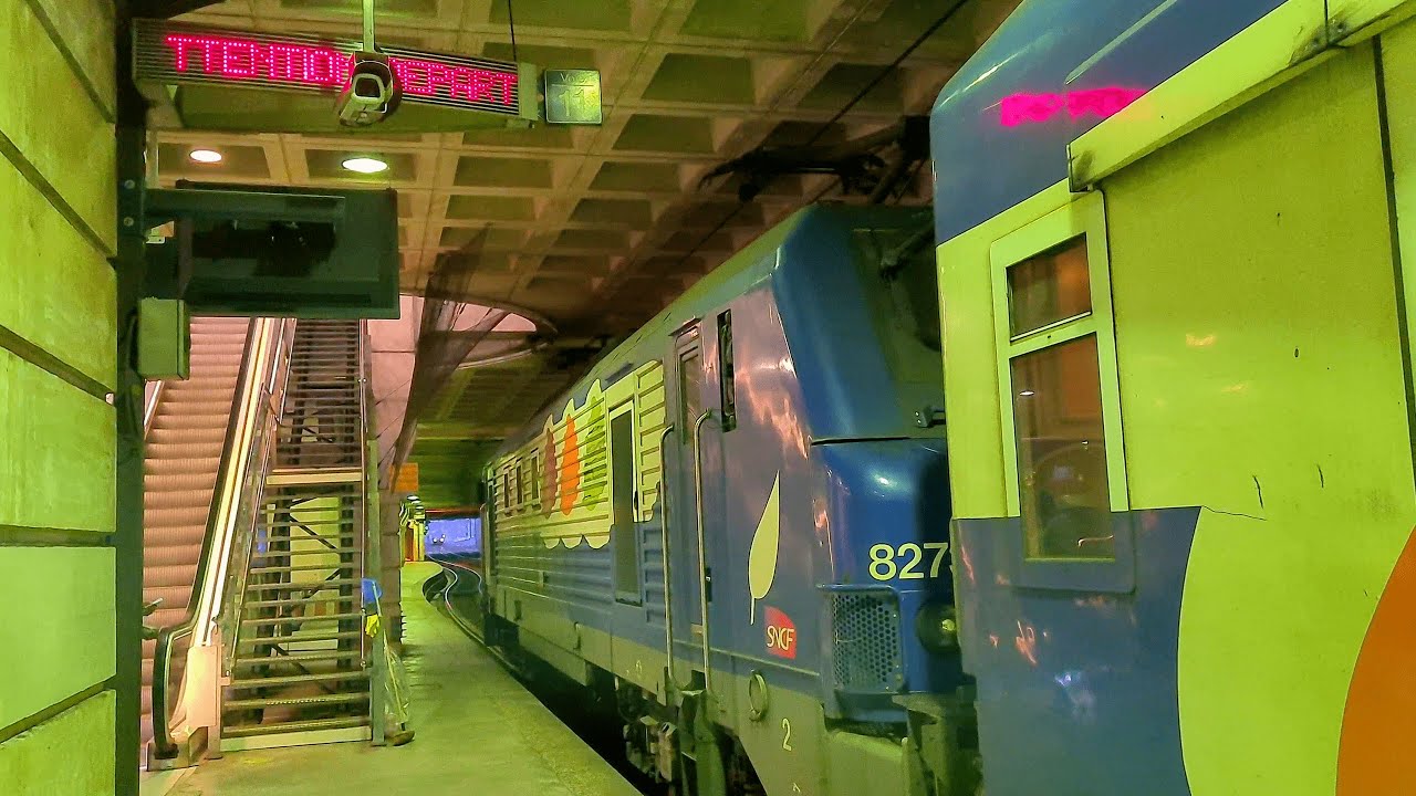 BB 27300 + VB2N Départ - Gare Montparnasse - YouTube