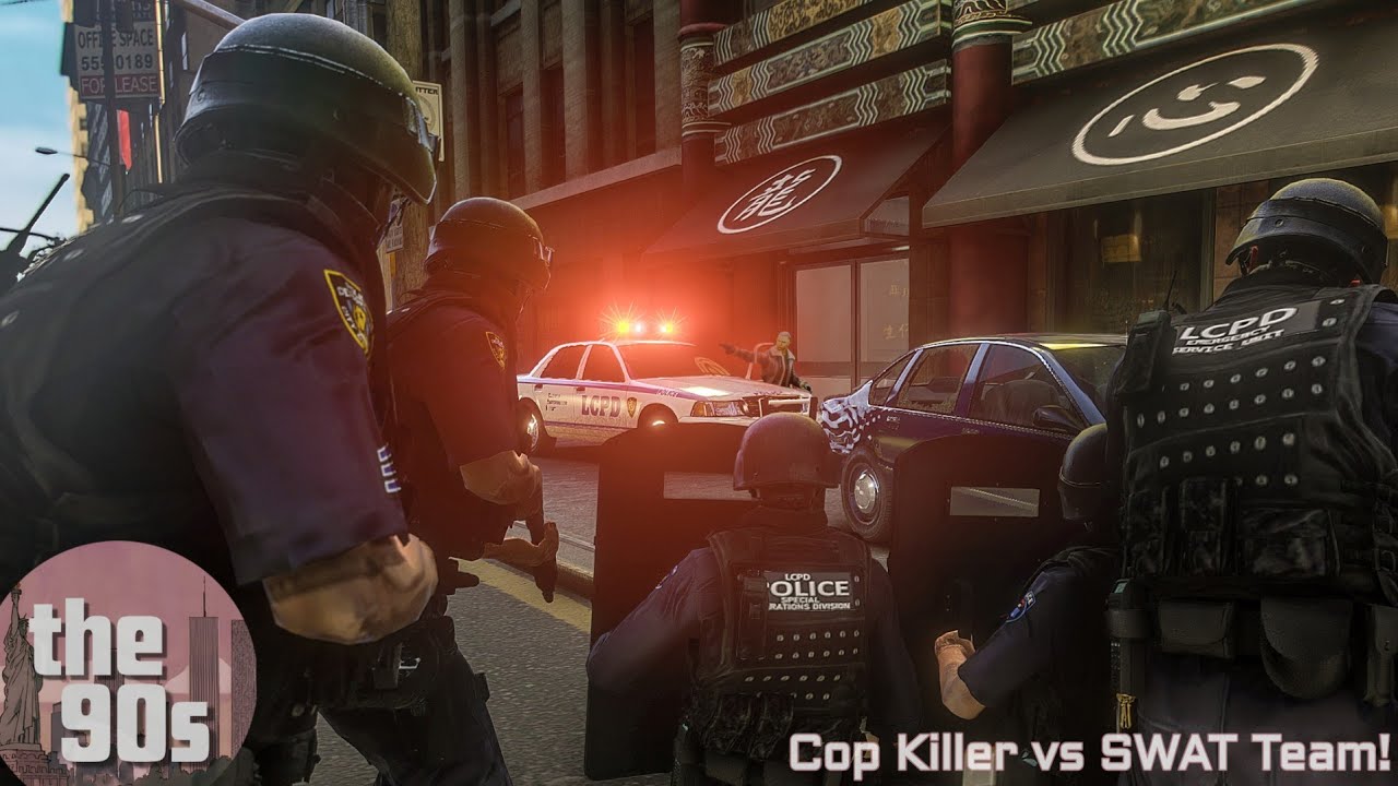 NYPD SWAT Standoff with Armed Suspect! - 1990s GTARP | The 90s RP - YouTube