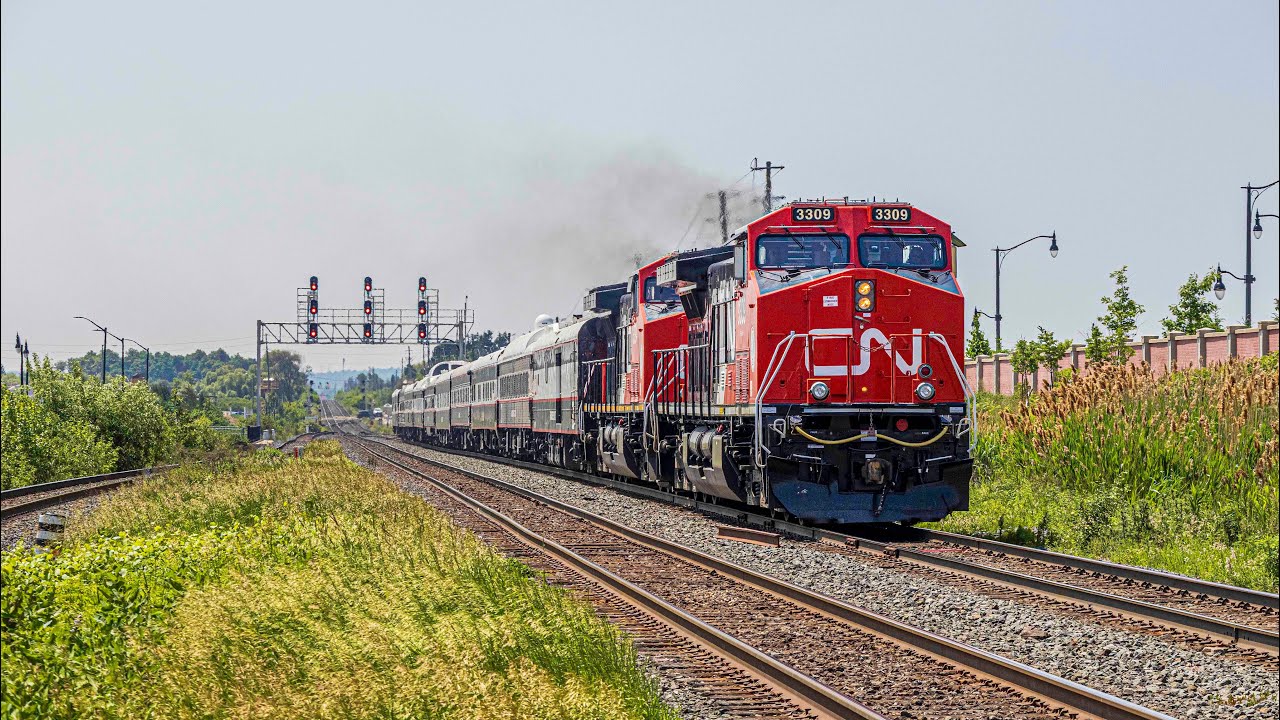 [CN’s OCS Business Train!] CN P623 Eastbound at Mount Pleasant GO ...