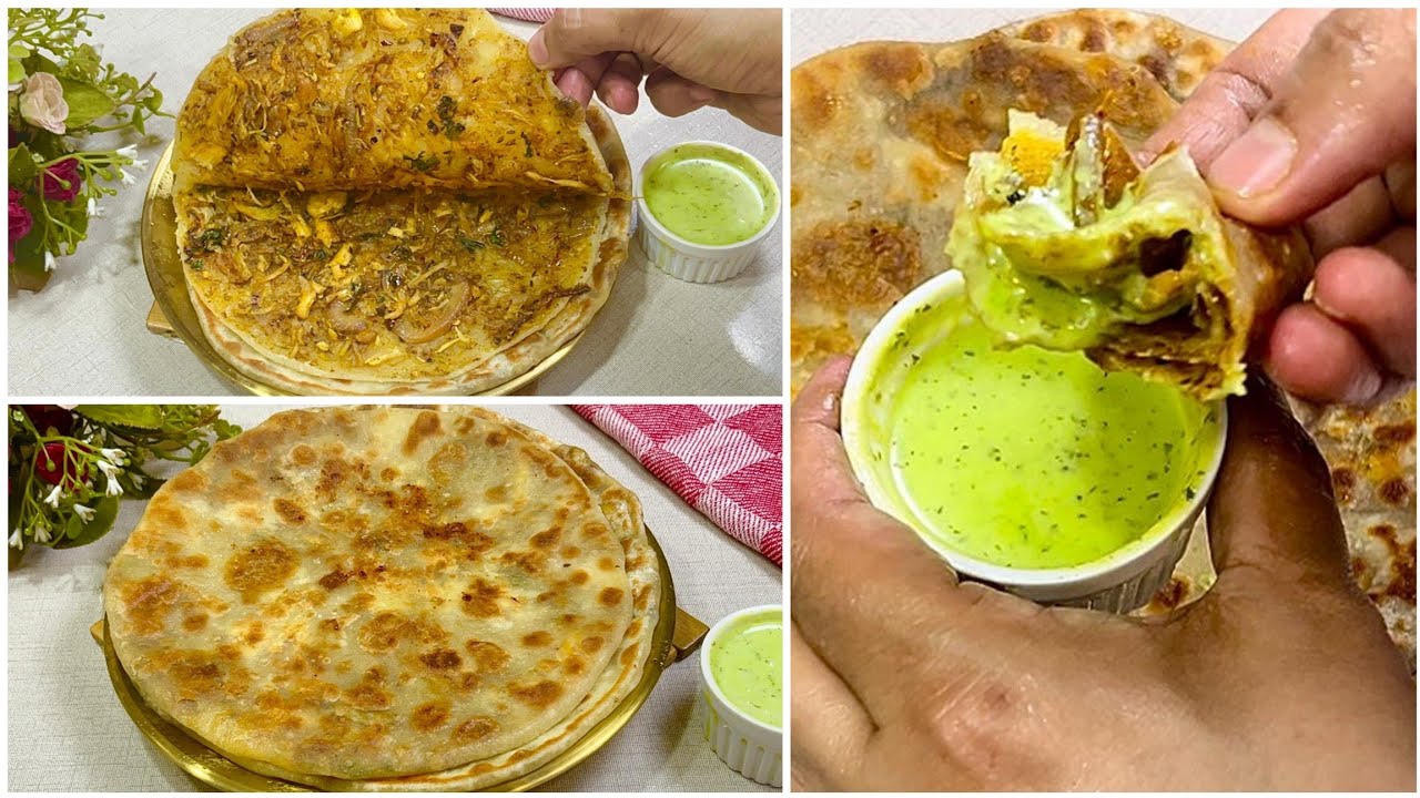 Easy Chicken Paratha Recipe | How To Make Stuffed Paratha At Home ...