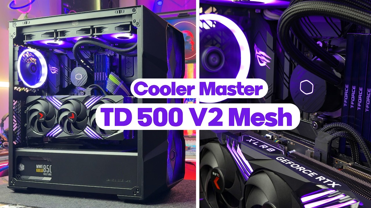BUILDING A GAMING PC IN THE COOLER MASTER TD500 V2 MESH ! Ray Tech Studio #gamingpc - YouTube