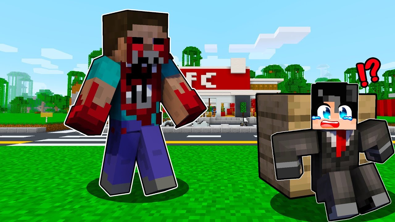 Surrounded by MONSTER EVIL STEVE in Minecraft! - YouTube