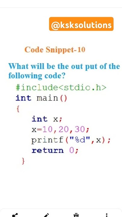C-Code Tips-10: What will be the output of the following...? #c-coding #programming #find output ...