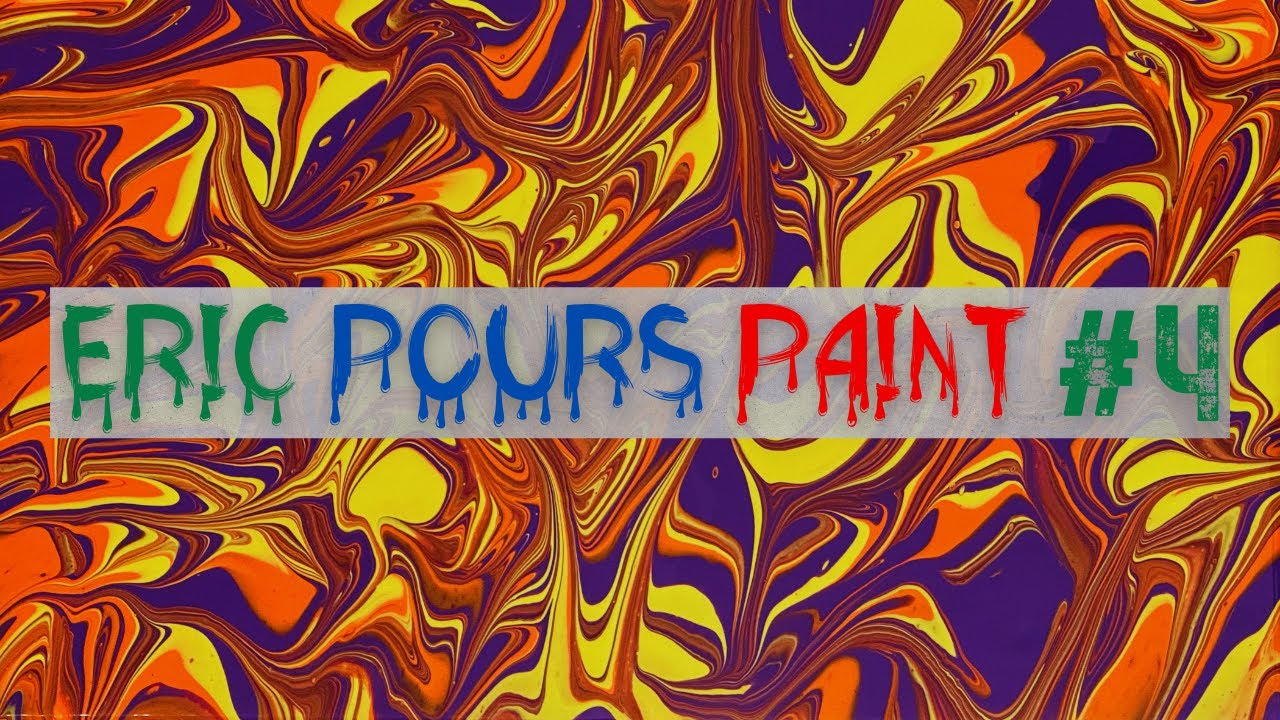 Acrylic Paint Pour 4 - I had different plans for this painting, then ...