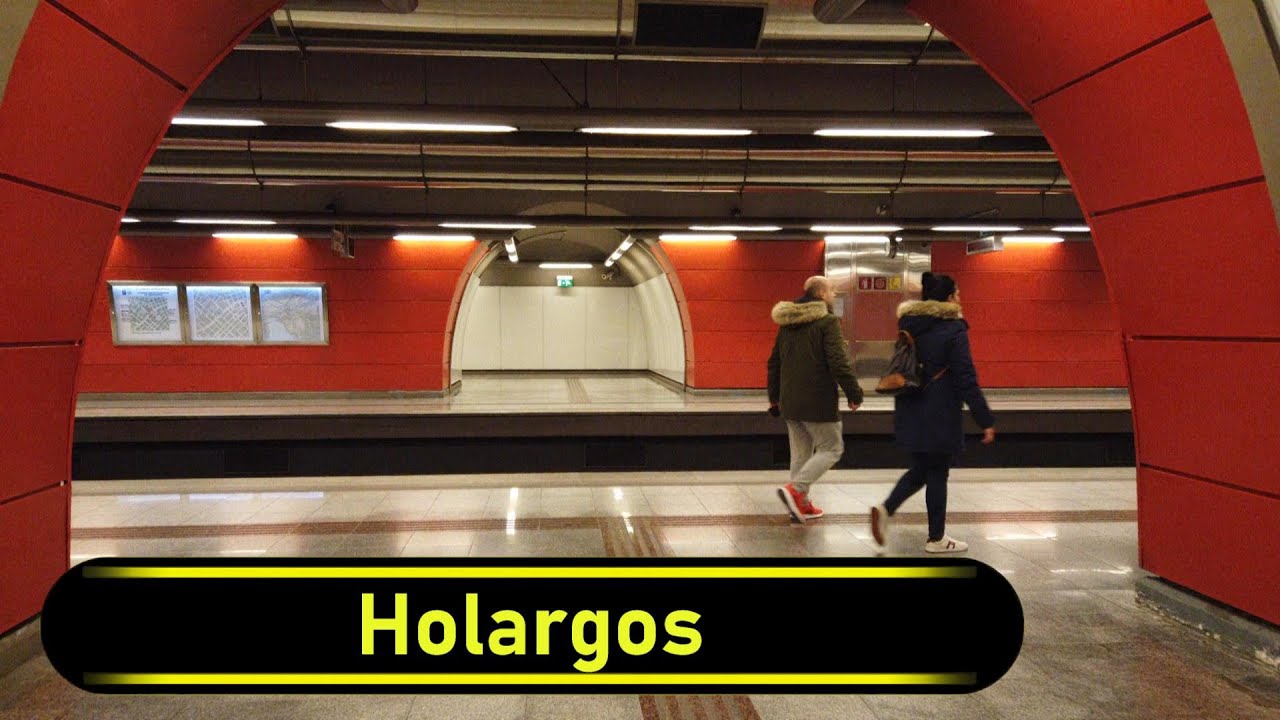 Metro Station Holargos - Athens 🇬🇷 - Walkthrough 🚶 - YouTube