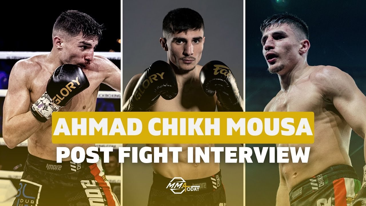 POST FIGHT INTERVIEW W/ AHMAD CHIKH MOUSA | GLORY 86 | TITLE BOUT - YouTube