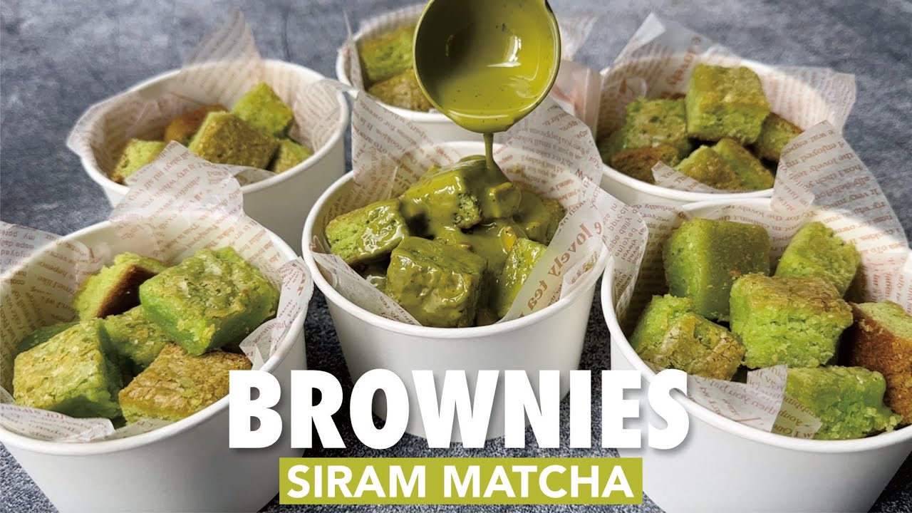 IDE JUALAN VIRAL THAILAND! Brownies Siram Matcha Lumer! - YouTube