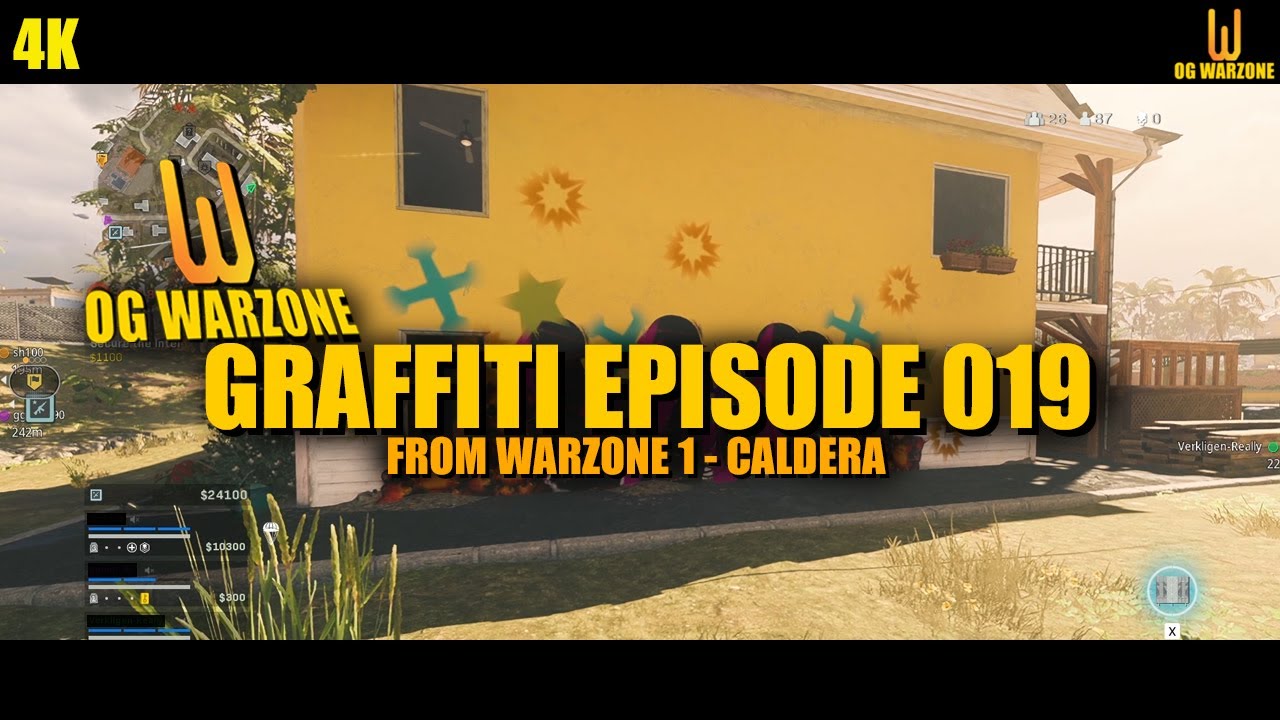 GRAFFITI EPISODE 019 / CALDERA - (RESORT) - WARZONE 1 - CALL OF DUTY ...