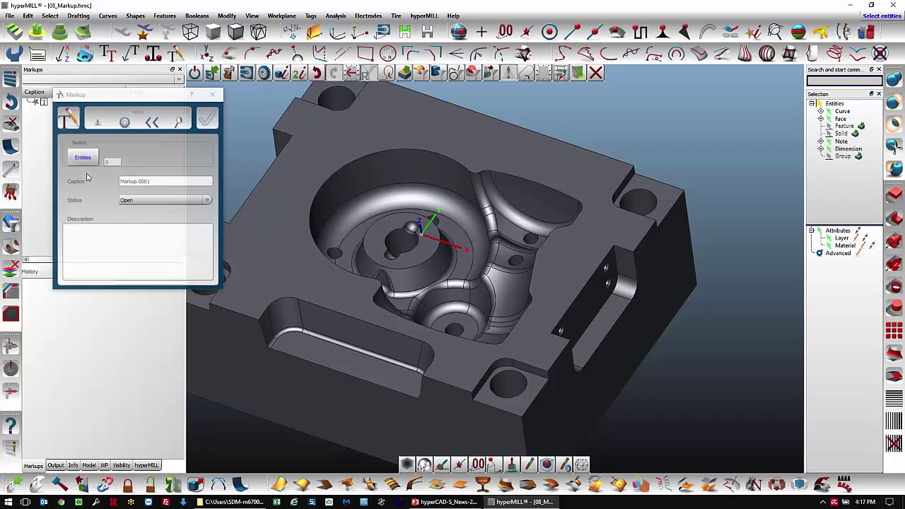 hyperCAD-S 2017.2 - Markup Area Function - YouTube