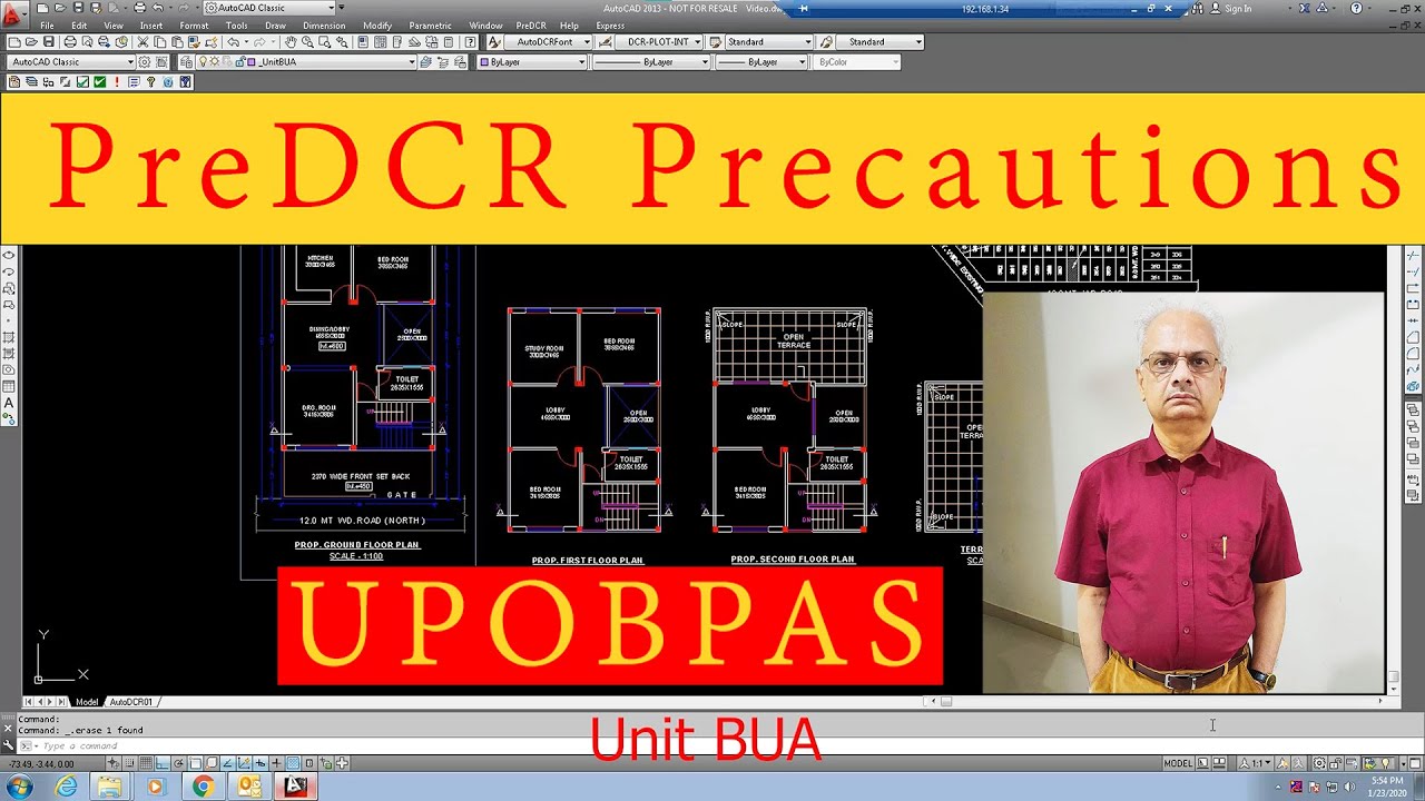 PreDCR Precautions for Online Building Plan Approval System || UPOBPAS ...