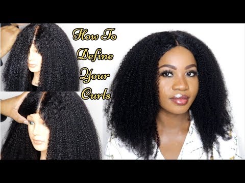 HOW TO DEFINE CURLS | Afro Kinky Curly Human Hair - YouTube