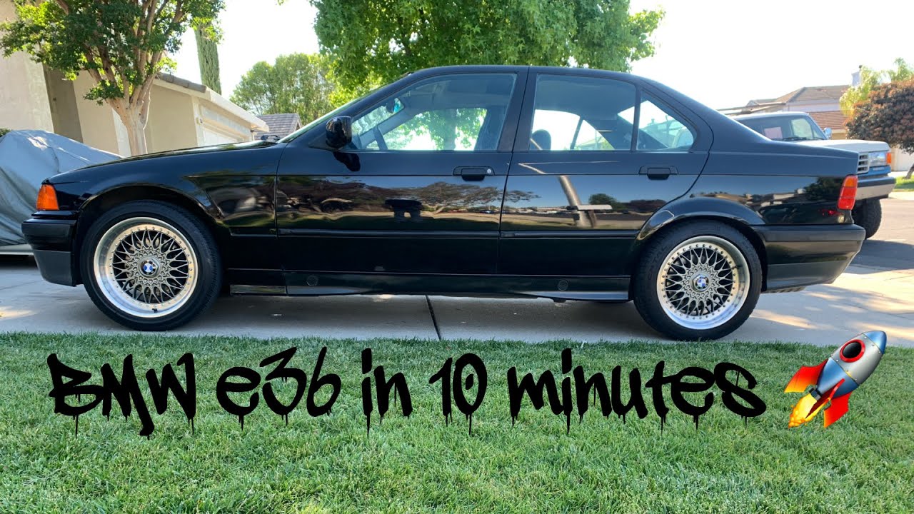 Building a e36 in 10 minutes bmw 325i - YouTube