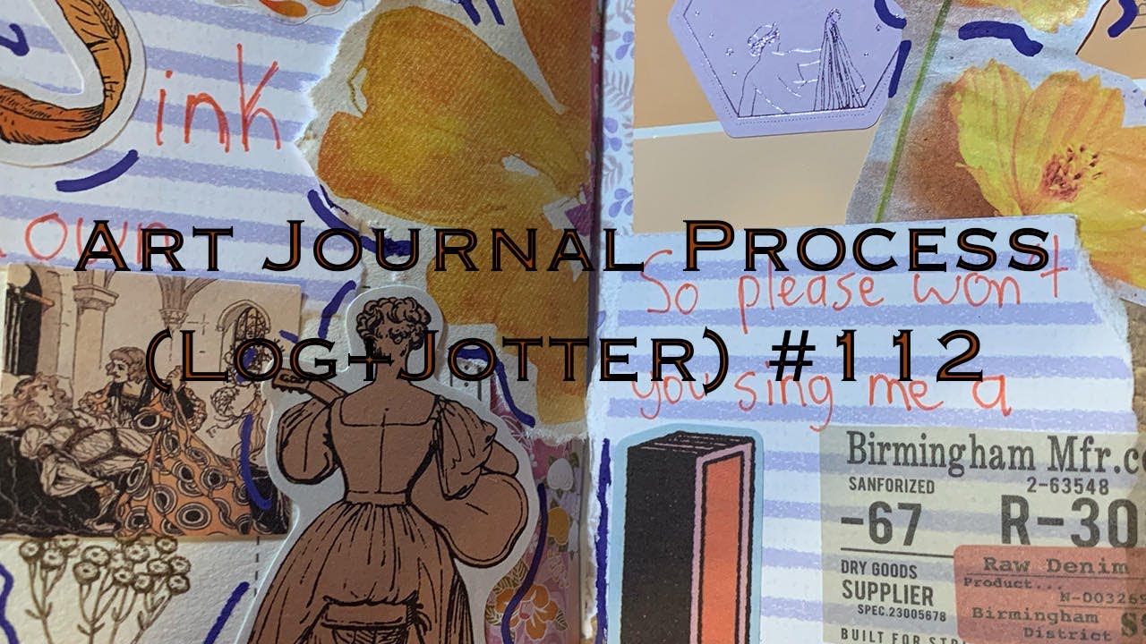 Finishing My First Log+Jotter! Art Journal Flip Through #9 - YouTube