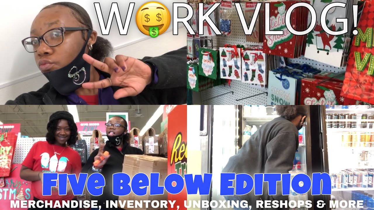 WORK VLOG 💸 Five Below Edition | Reshops, Unboxing Inventory & more ...