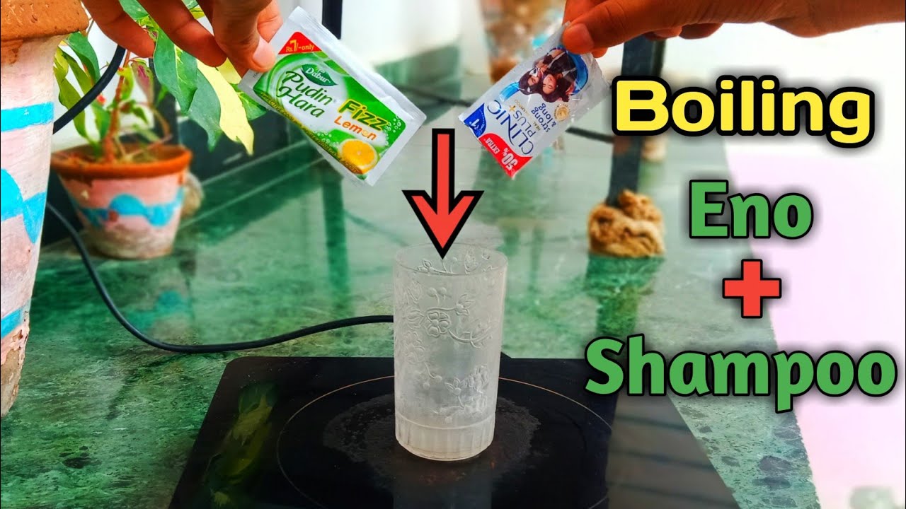 Boiling Eno + Shampoo + Water || Boiling Eno || Eno science Experiment ...