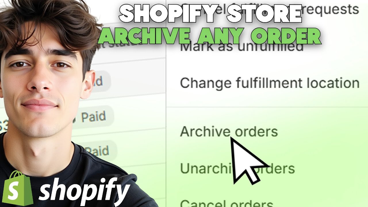 How to Archive Orders on Shopify | Keep Your Order List Organized - YouTube