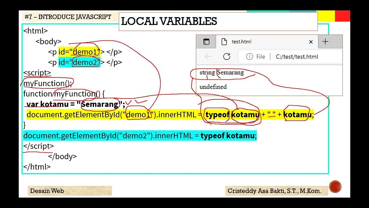 Javascript HTML | pengenalan - YouTube