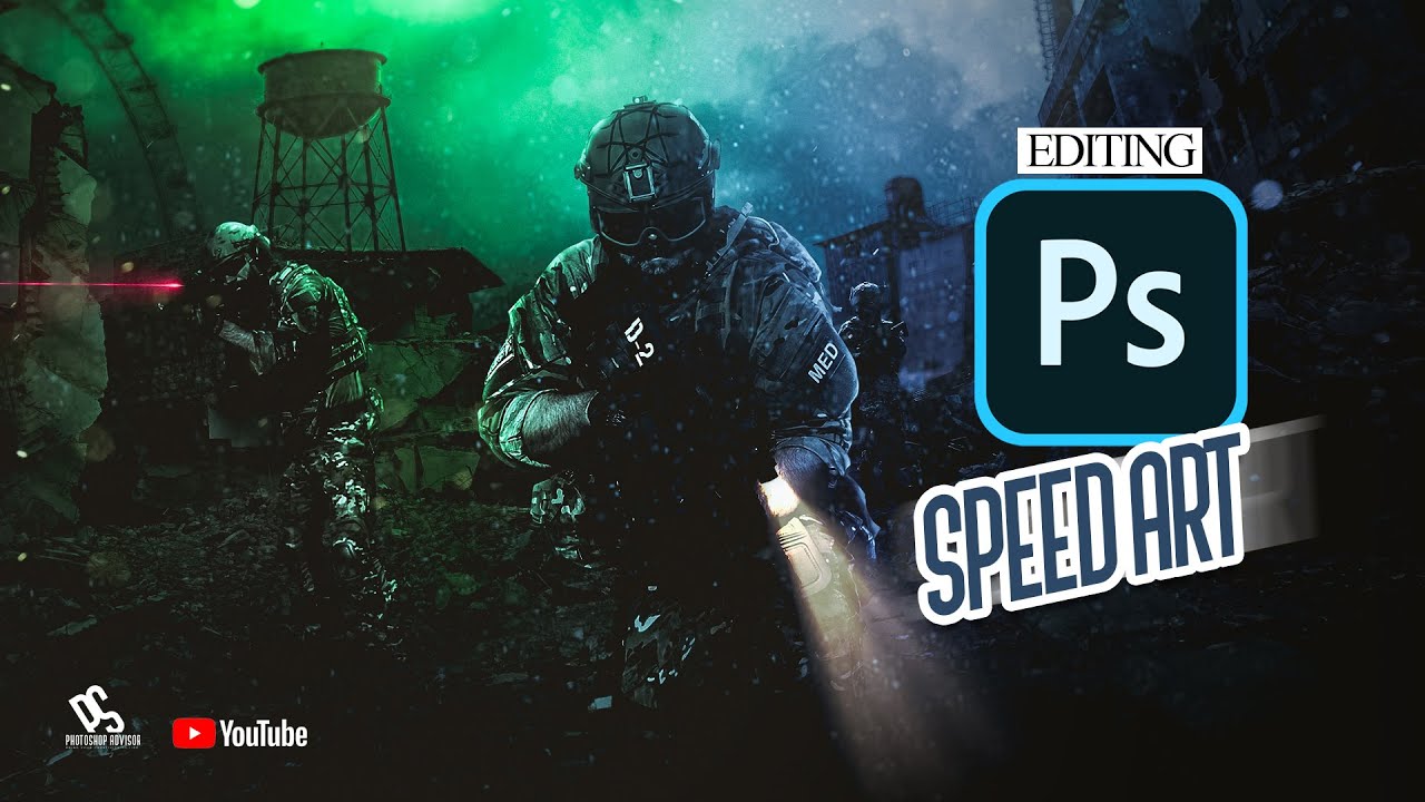 Soldiers Photoshop Manipulation Tutorial ( Ps Advisor ) - YouTube