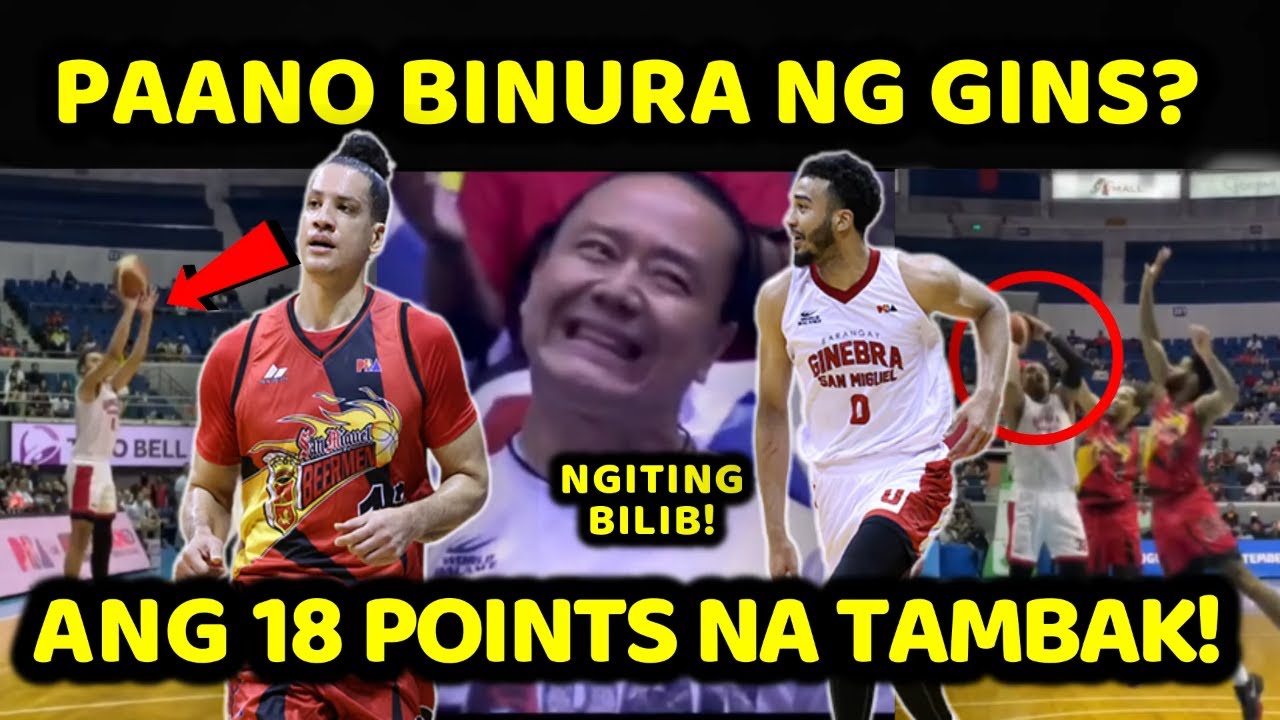 DETALYADO! PAANO BINURA NG GINEBRA ANG 18 POINTS NA TAMBAK NG SMB! GIN ...