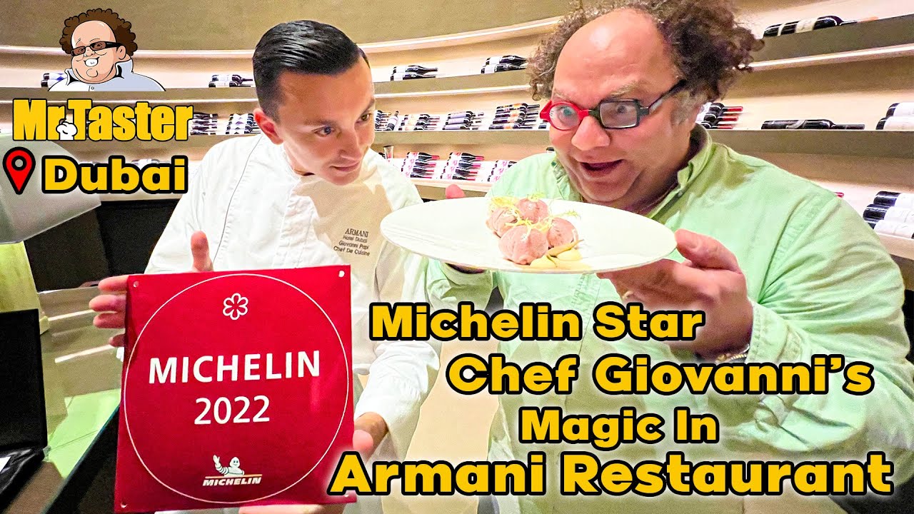 Insane italian food by Michelin star,Chef Giovani at Armani italian ...