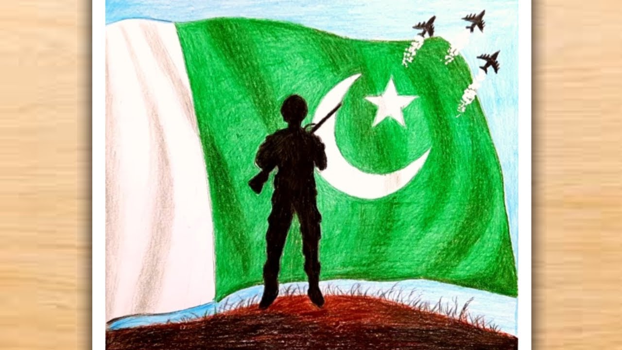 Pakistan Independence Day Drawing | 14 August Drawing | Pakistan ...