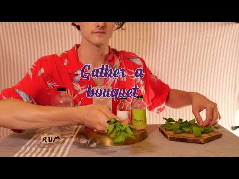 How to Use Herbs to Garnish Cocktails with Cheeky Aaron - YouTube