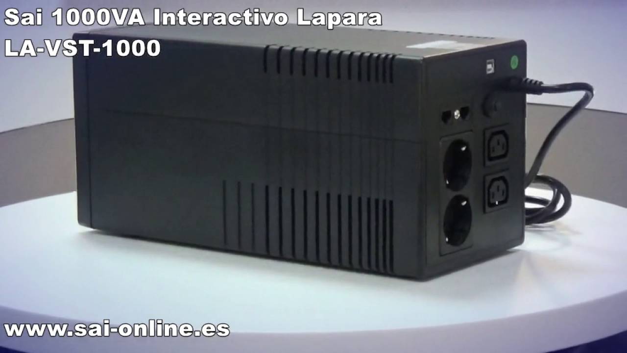 Sai 1000VA interactivo LA VST 1000 Lapara - YouTube