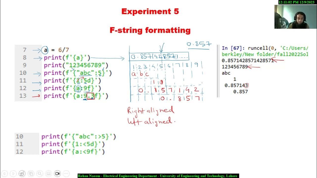 Fstring Formatting - YouTube