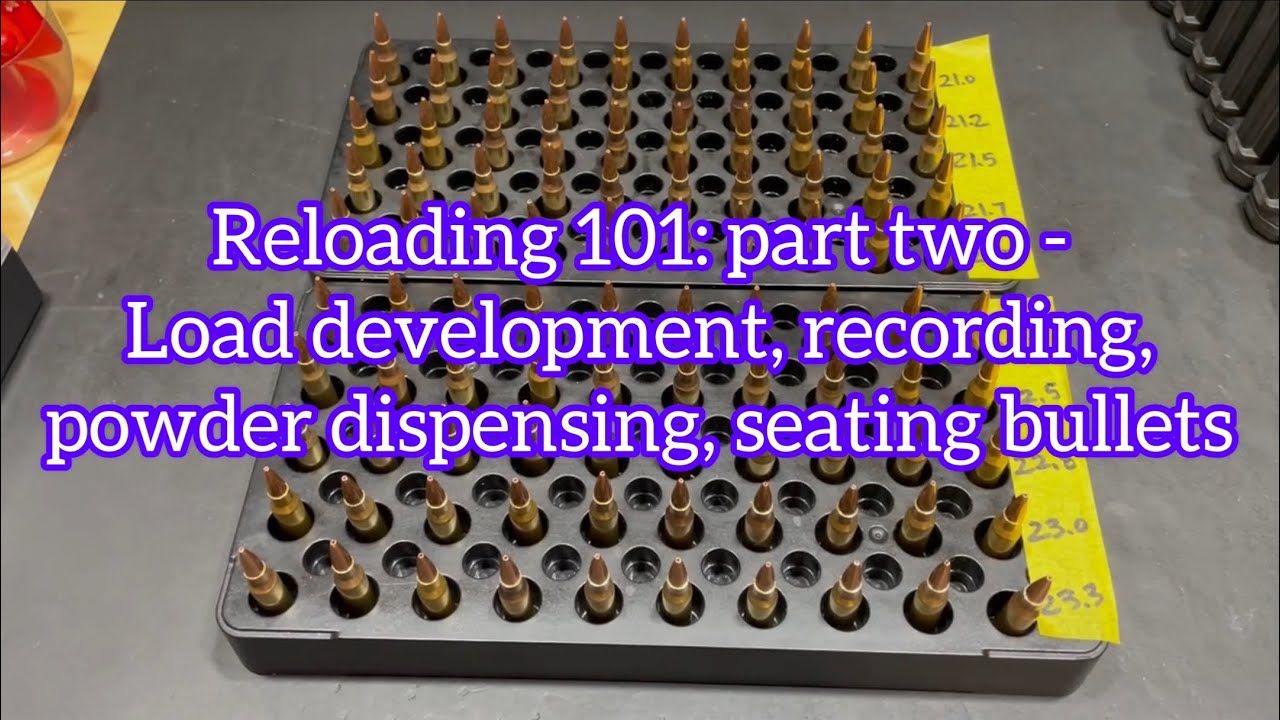Reloading 101: Part II - Reloading .223. Load development, powder ...