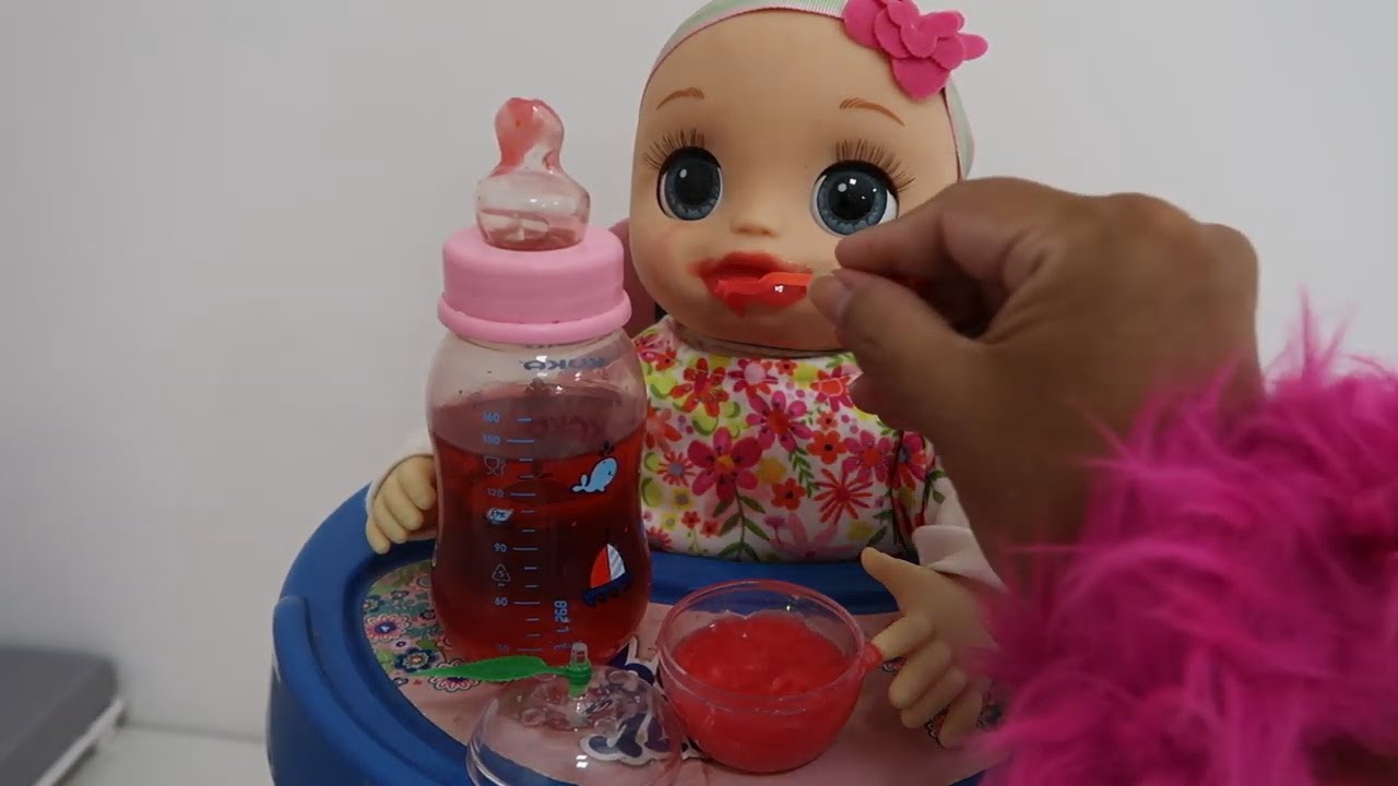 Minha Boneca Comendo Papinha Youtube