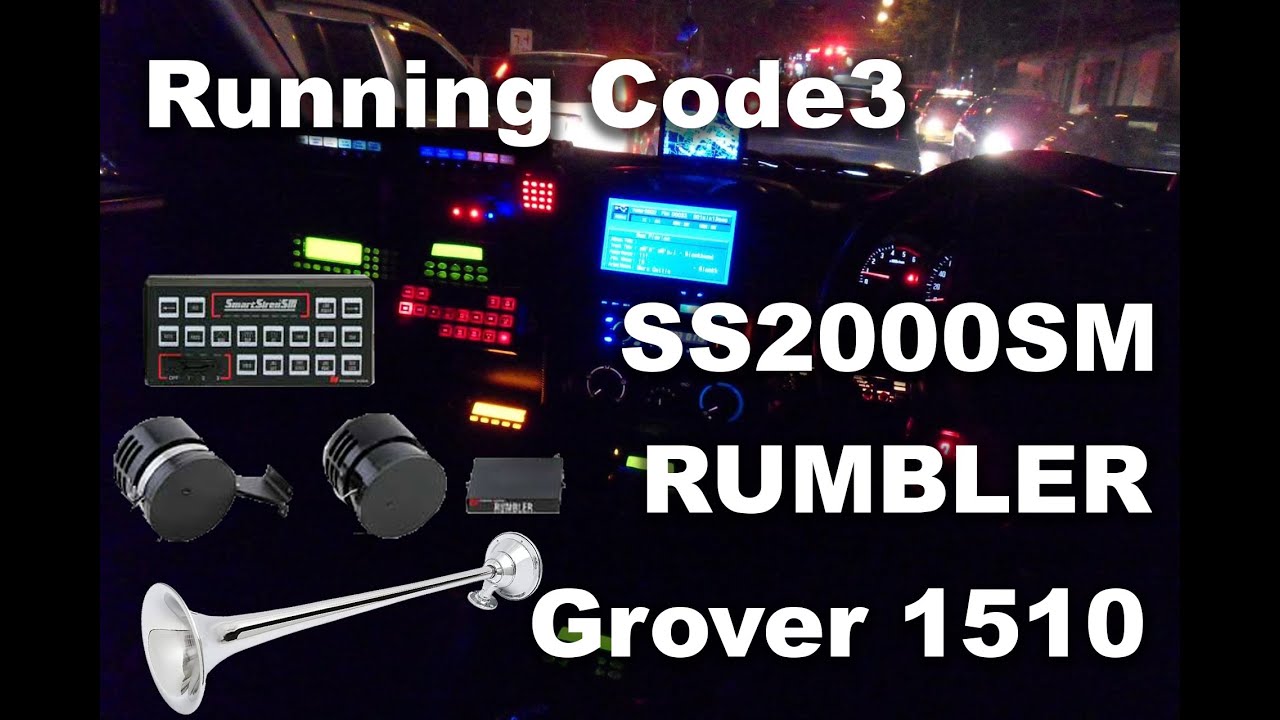 Responding EMT - Smart Siren - Rumbler - Grover 1510 Airhorn - YouTube